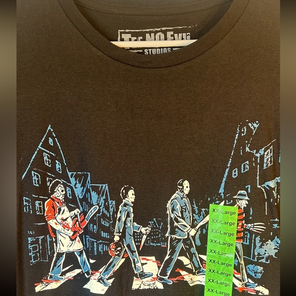 Tee No Evil | Shirts | Tee No Evil Mens Xxl Black Classic Horror Movie ...